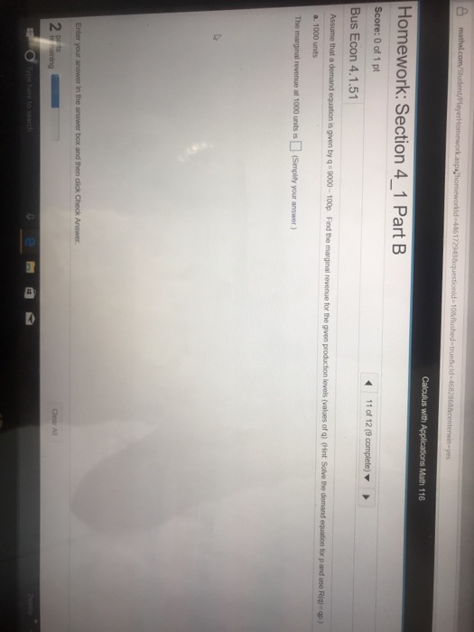 Solved Homework Section 4 1 Part B Score 0 Of 1 Pt 4 1 37