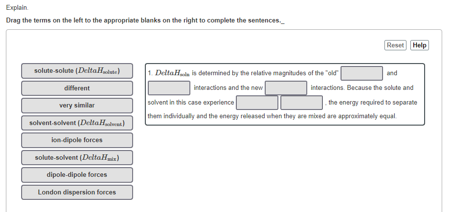 Solved Two nonpolar organic liquids, hexane (C6H14) and | Chegg.com