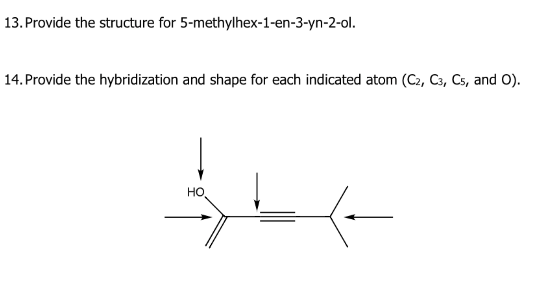 Solved 13. Provide the structure for | Chegg.com