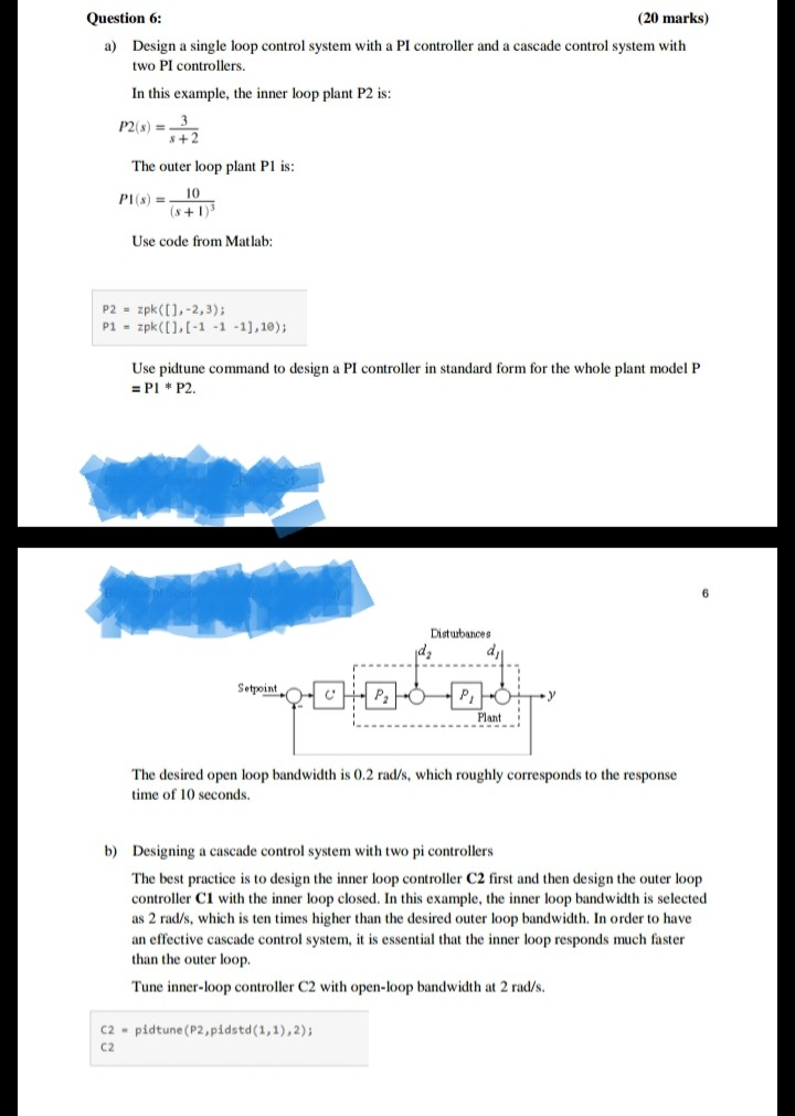 Question 6: (20 marks) a) Design a single loop | Chegg.com
