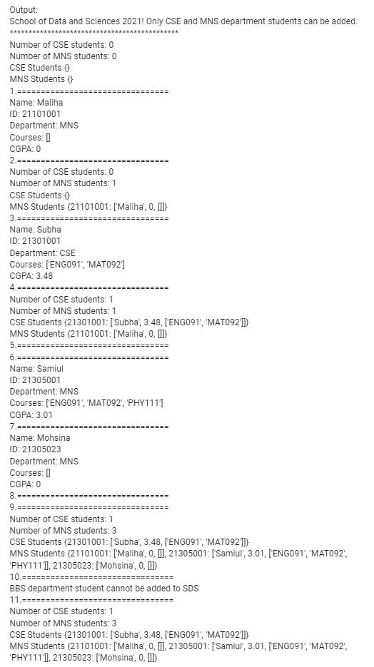 Solved Design the required class(es) to get the output shown | Chegg.com