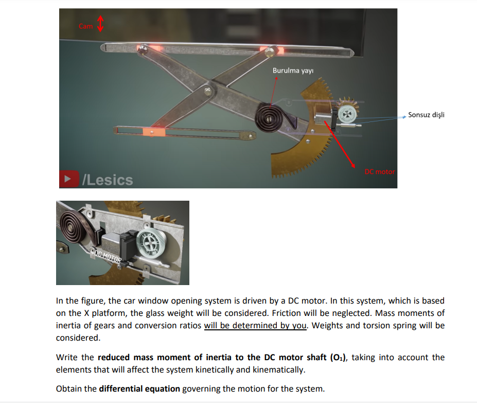 Solved Cam DC motor /Lesics COC MOTOR In the figure, the | Chegg.com