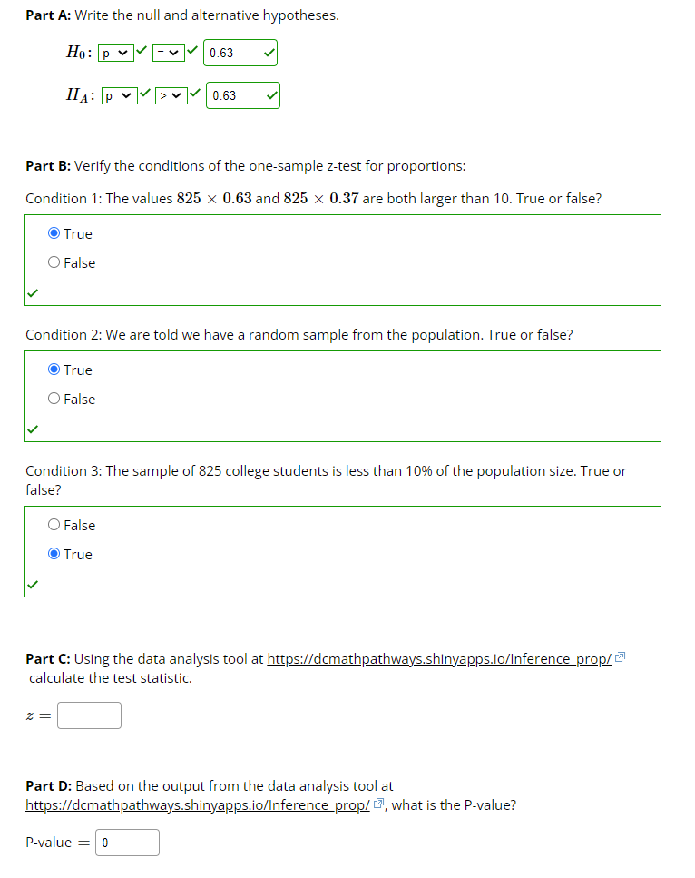 Part A: Write the null and alternative hypotheses. | Chegg.com