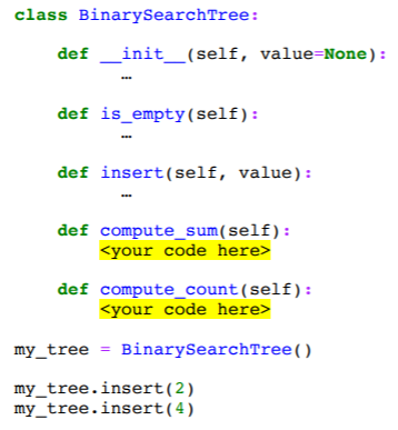 Solved Can you use Python and create a Binary Search Tree | Chegg.com