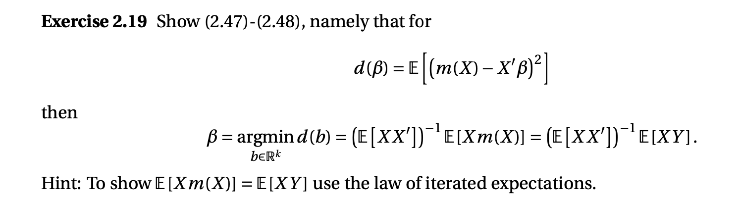 Solved Exercise 2.19 Show (2.47)-(2.48), namely that for | Chegg.com