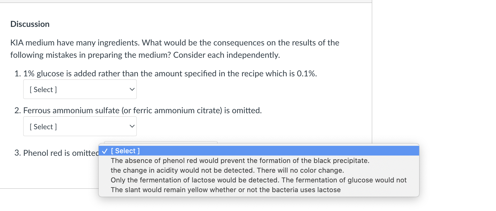 Solved KIA medium have many ingredients. What would be the | Chegg.com
