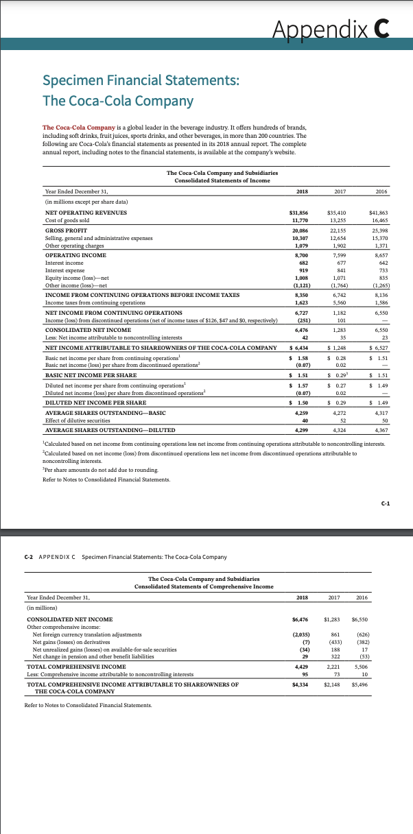 Solved PepsiCo's financial statements are presented in | Chegg.com