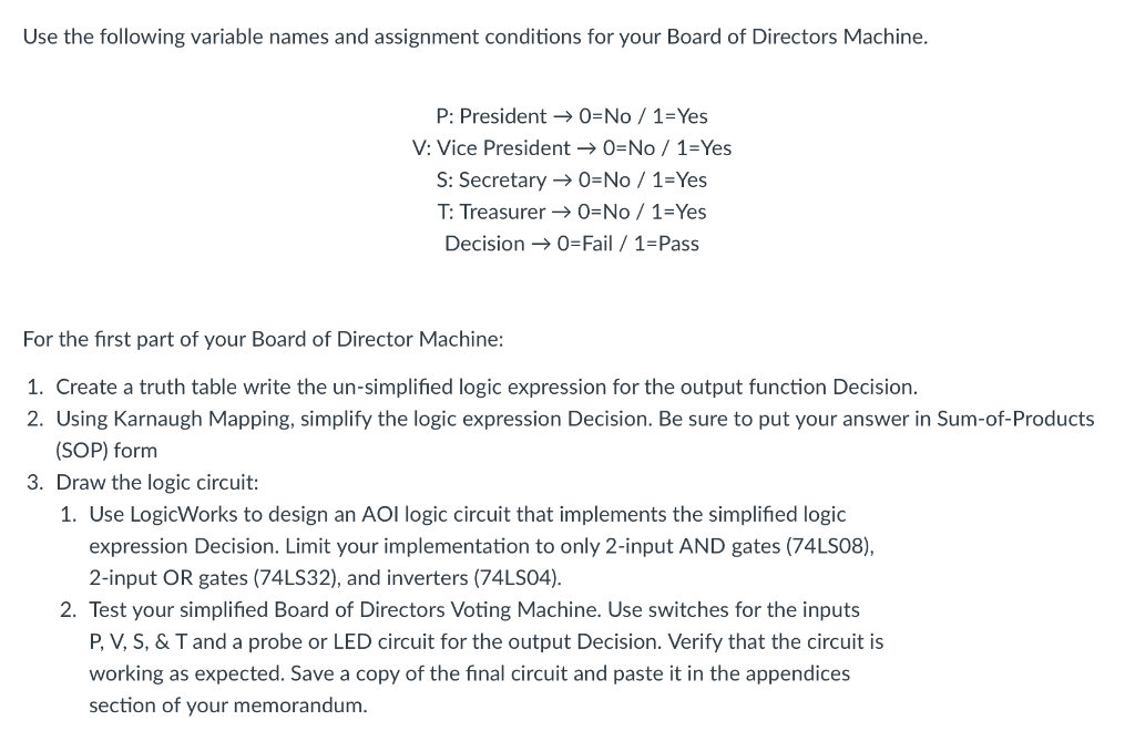 Use the following variable names and assignment | Chegg.com