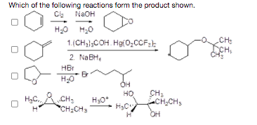 Solved CH 0 тен, Which of the following reactions form the | Chegg.com