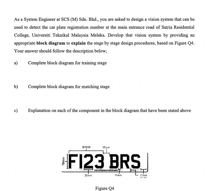 As a System Engineer at SCS (M) Sdn. Bhd., you are | Chegg.com