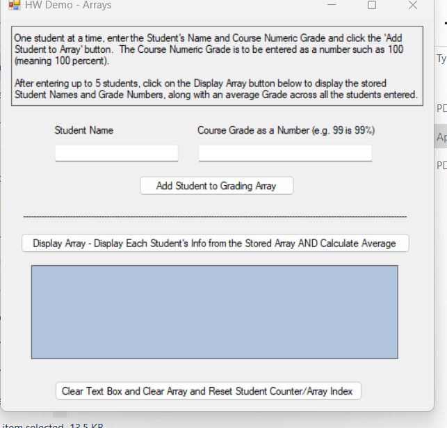 Solved 1. (100 Points) Work with Arrays in a Program written | Chegg.com