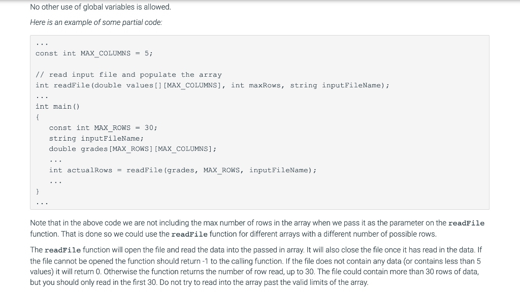 Solved C++ requirements • The program must make use of a two | Chegg.com