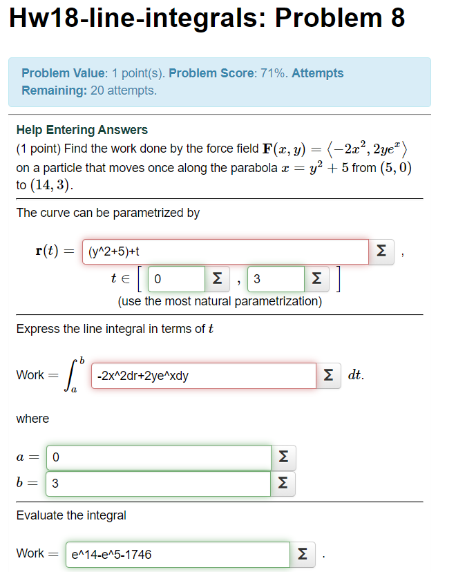 Solved Hw18-line-integrals: Problem 8 Problem Value: 1 | Chegg.com
