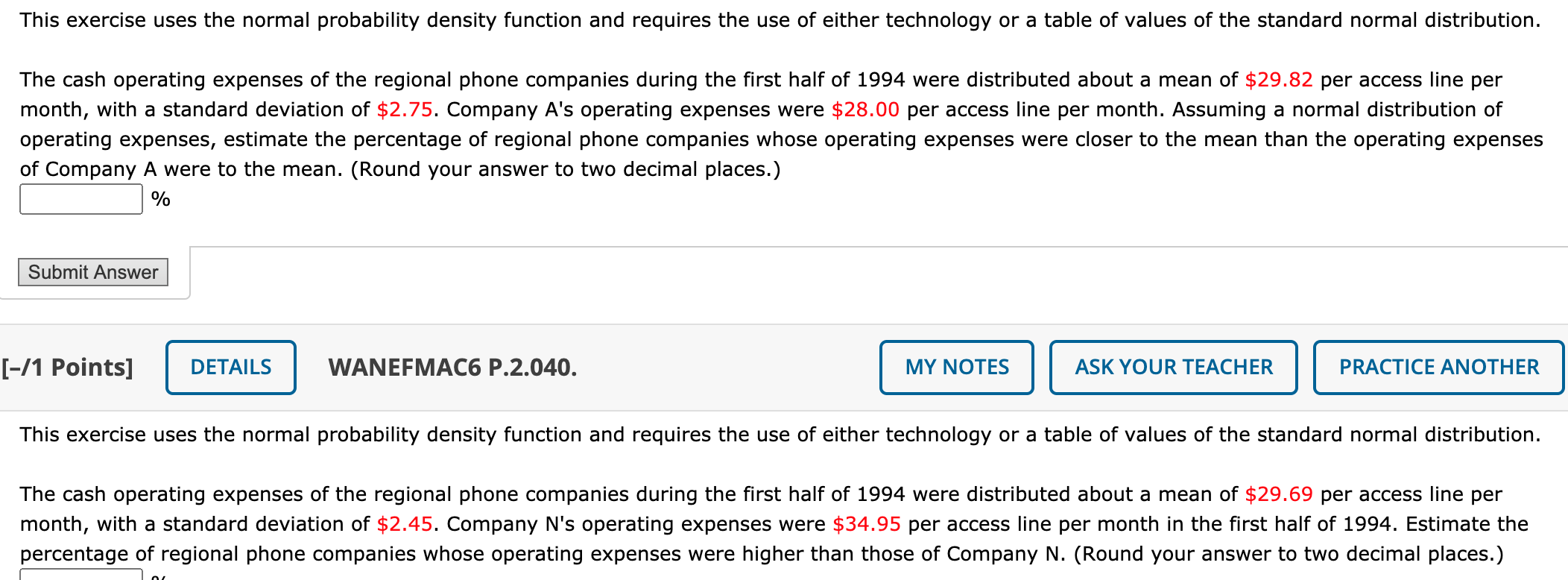 Solved This Exercise Uses The Normal Probability Density Chegg