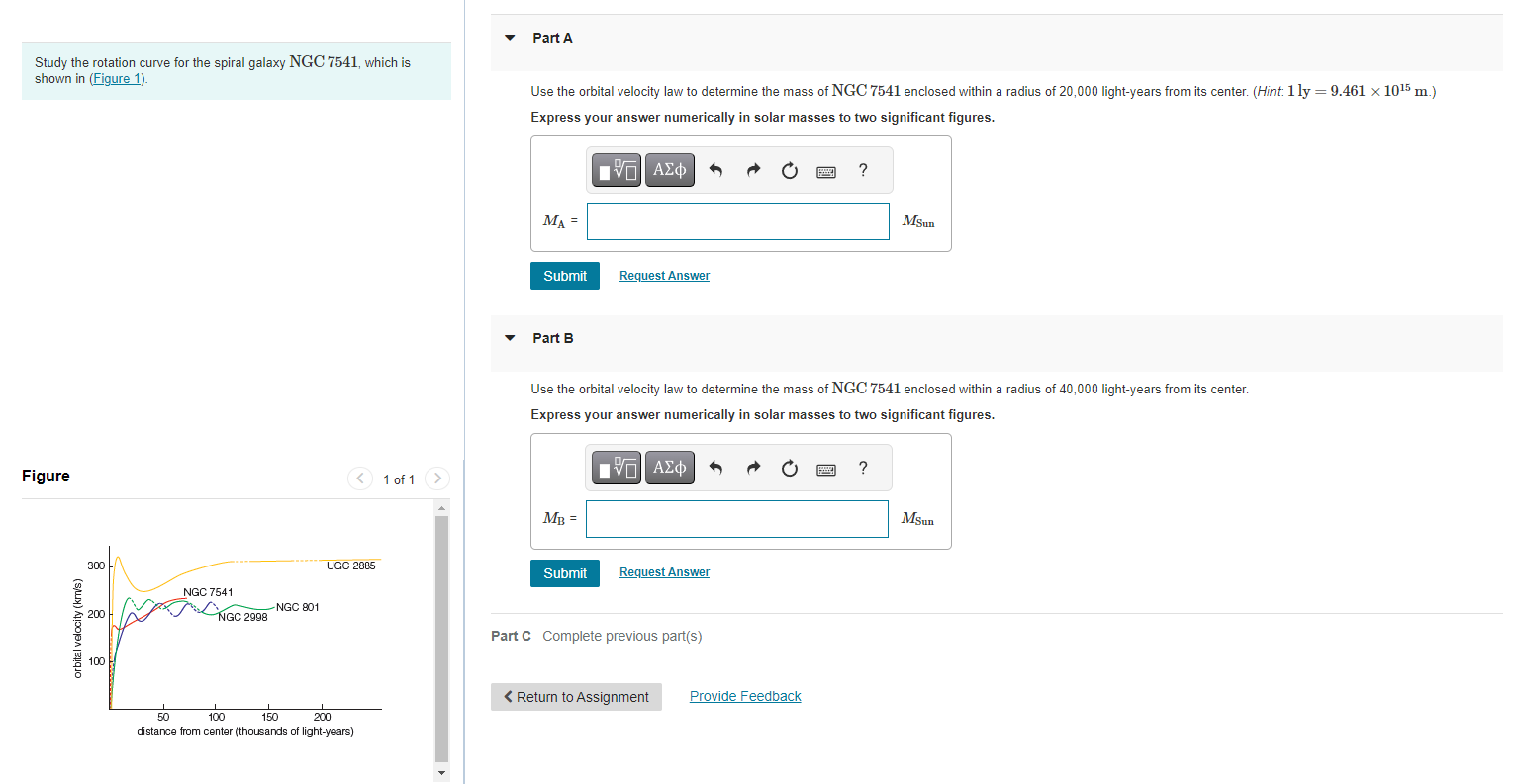 Solved Study the rotation curve for the spiral galaxy NGC | Chegg.com