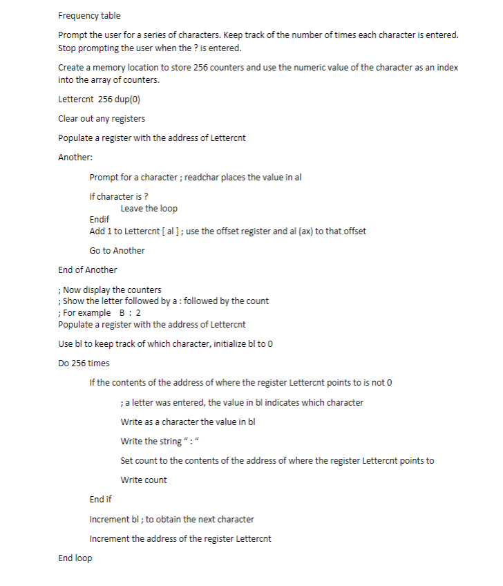 Solved x86 Assembly irvine32, create an assembler program | Chegg.com