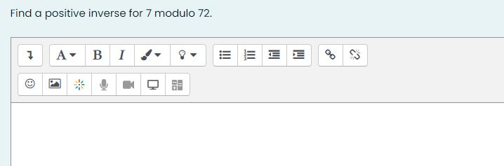 Solved Find a positive inverse for 7 ﻿modulo 72. | Chegg.com