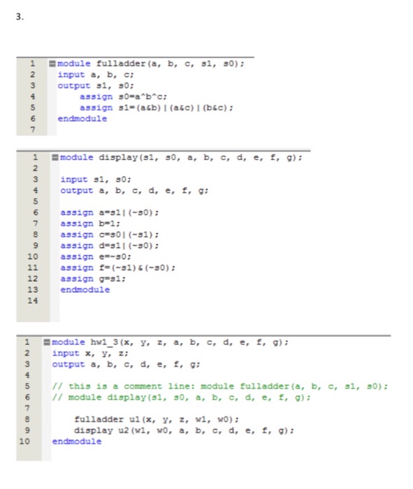Solved Hw2 Digital II Instruction: Simulate all the designs | Chegg.com