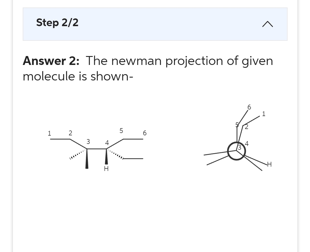 Answer 2 The Newman Projection Of Given Molecule Is