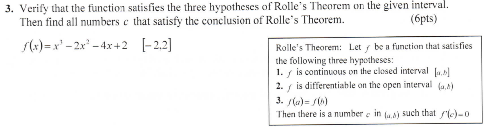 Solved 3. Verify that the function satisfies the three | Chegg.com
