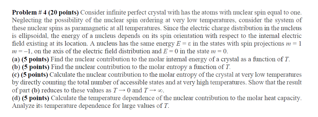 Solved Problem # 4 (20 ﻿points) ﻿Consider infinite perfect | Chegg.com