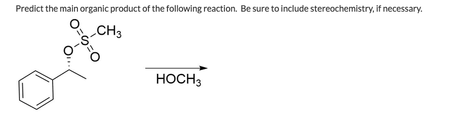 Solved Predict the main organic product of the following | Chegg.com