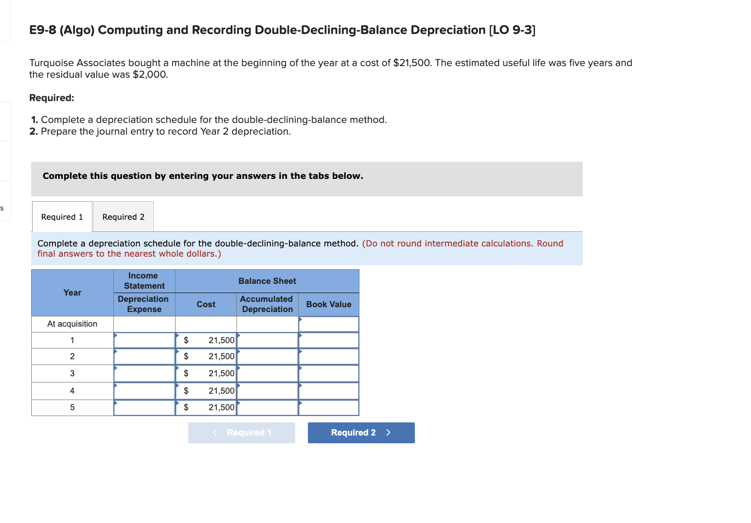 Solved E9-8 (Algo) ﻿Computing and Recording | Chegg.com