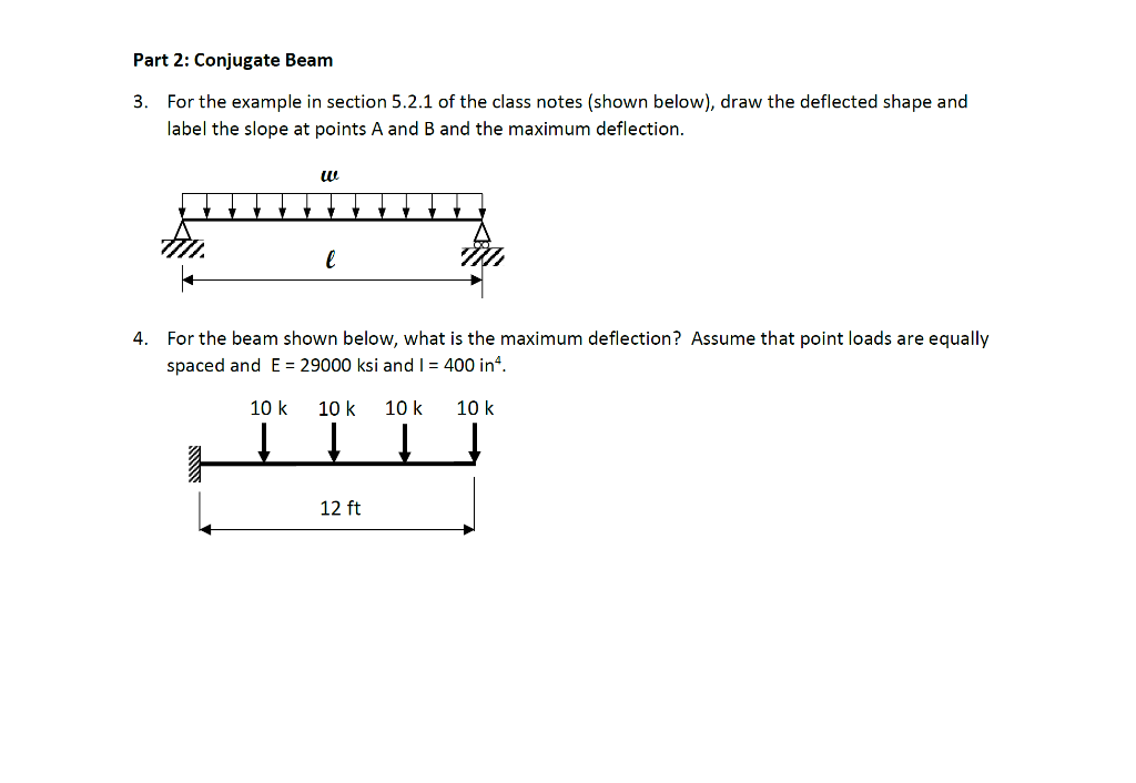 Solved Part 2: Beam Analysis by Integration 1. For the beam | Chegg.com