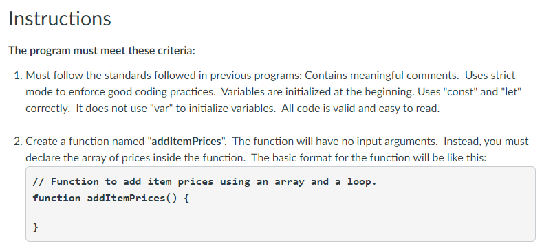 Solved JavaScript Objectives In this assignment you | Chegg.com