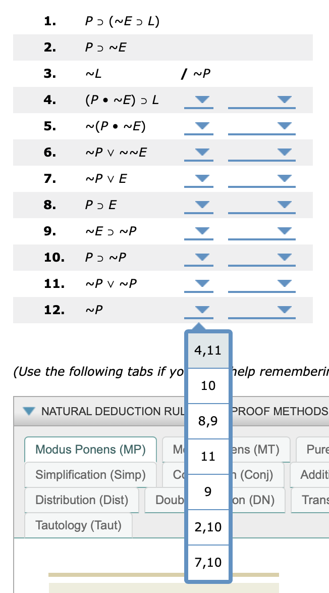 Solved 7. Natural Deduction - Practice 2 your ability to | Chegg.com
