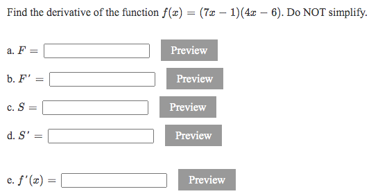 Solved Find the derivative of the function f(c) = (70 - | Chegg.com