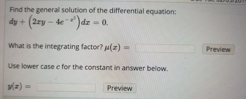 Solved Find the general solution of the differential | Chegg.com