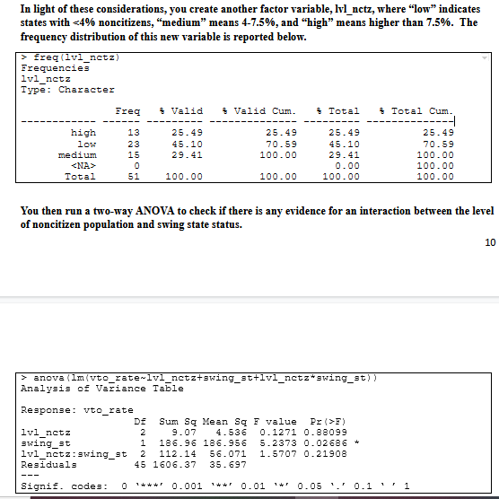 Solved Does the two-way ANOVA show a statistically | Chegg.com