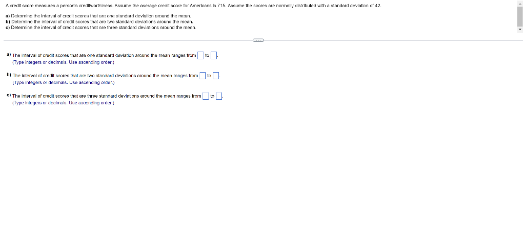 Solved A credit score measures a person's creditworthiness. | Chegg.com