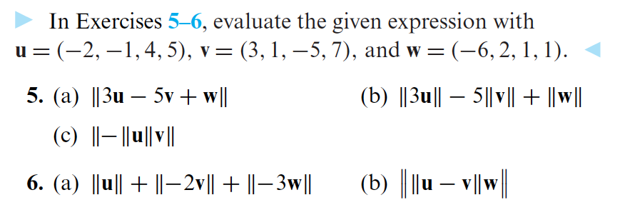 Solved = In Exercises 5–6, evaluate the given expression | Chegg.com