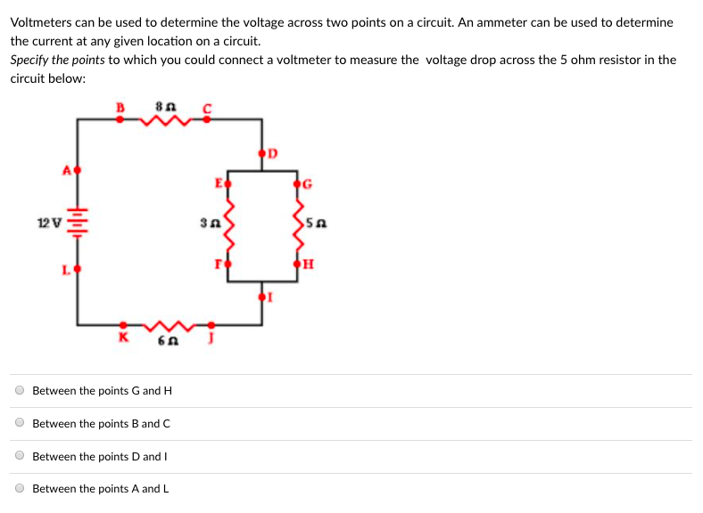 Solved Voltmeters can be used to determine the voltage | Chegg.com