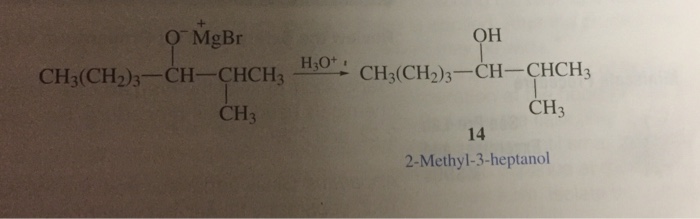 Solved MgBr CH3(CH2)s-CH-CHCH, H CH,(CH2)3-CH-CHCHs | Chegg.com