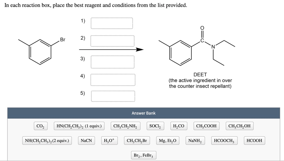 Solved In each reaction box, place the best reagent and | Chegg.com