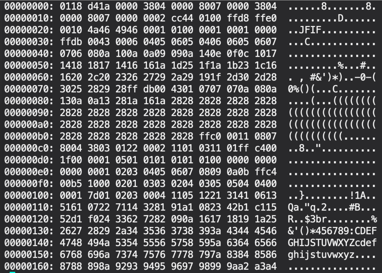 Solved What is the hexadecimal value of the first two bytes | Chegg.com