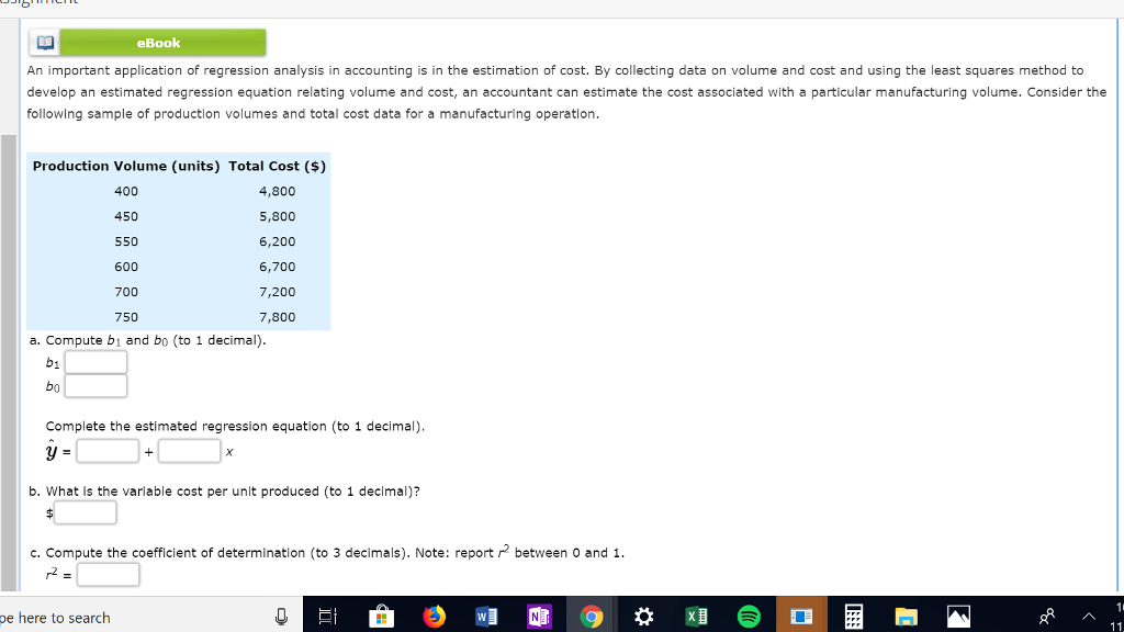 Solved EBook An Important Application Of Regression Analysis Chegg