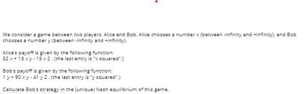 Solved We consider a game between two players, Alice and | Chegg.com