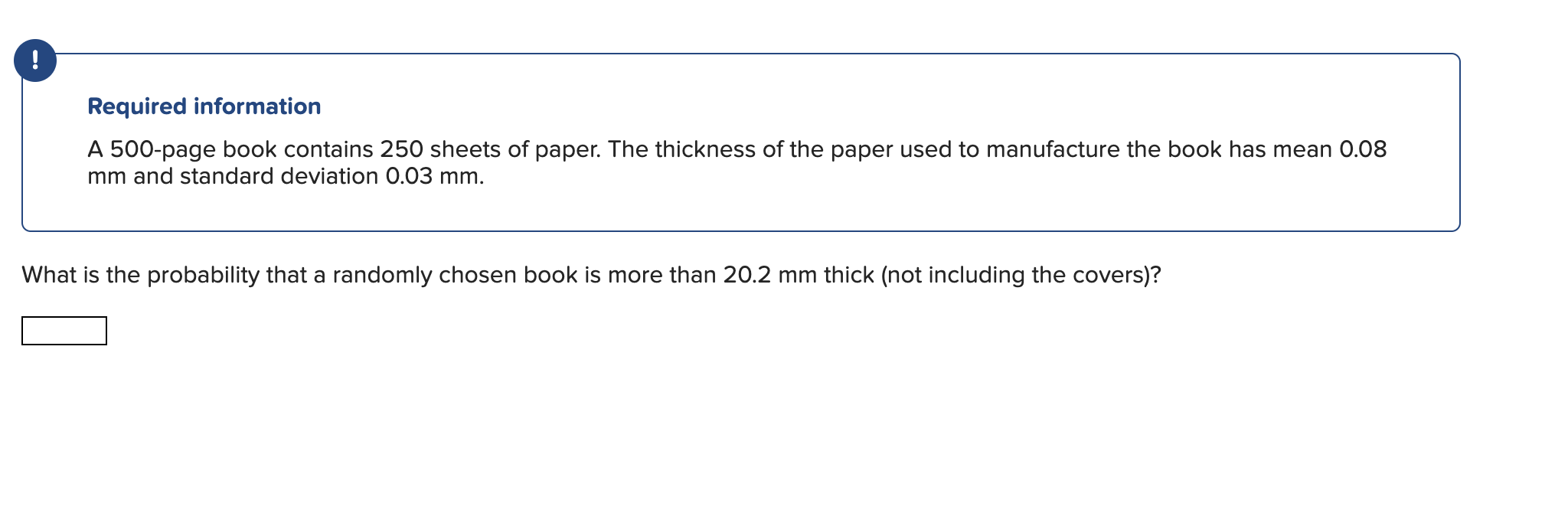 Solved Required information A 500-page book contains 250 | Chegg.com