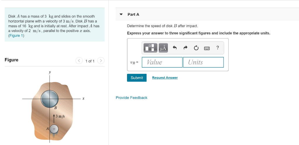 Solved Part A Disk A has a mass of 3 kg and slides on the | Chegg.com