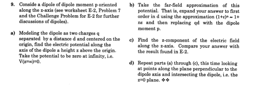 Solved B Take The Far Field Approximation Of This