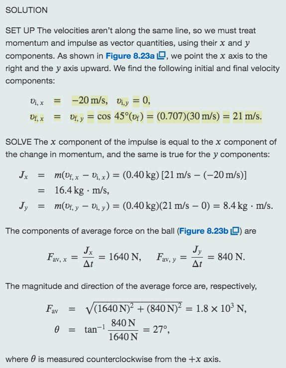 Solved 8.12 Kicking a soccer ball Now let's consider the | Chegg.com