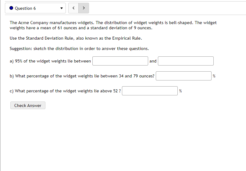 Solved he Acme Company manufactures widgets. The | Chegg.com