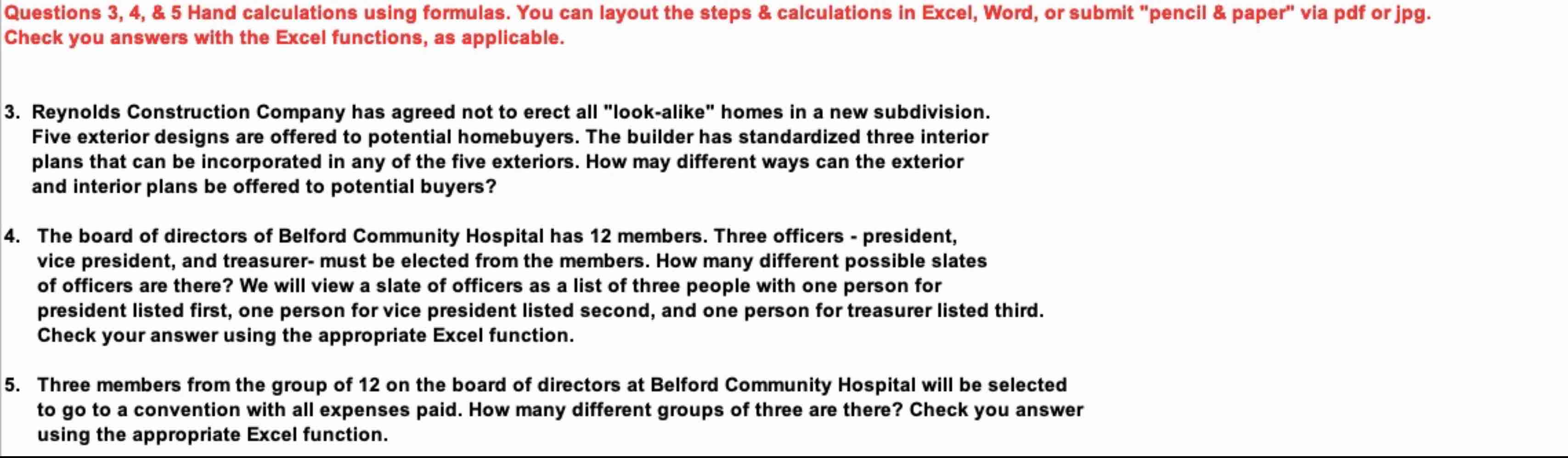 Solved Questions 3, 4, ﻿& 5 ﻿Hand calculations using | Chegg.com