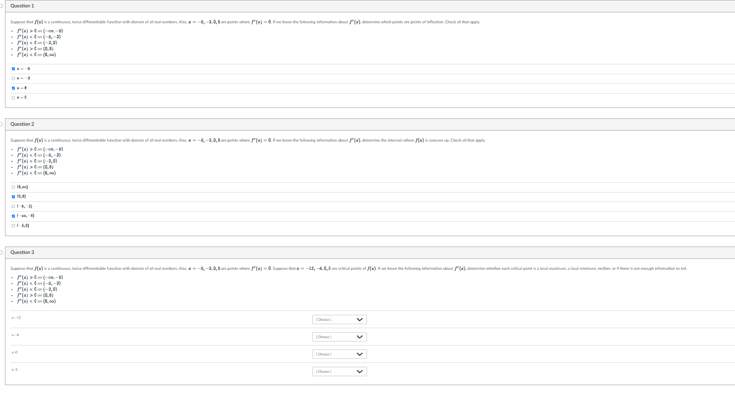 Solved The last question the options are: Local maximumlocal | Chegg.com