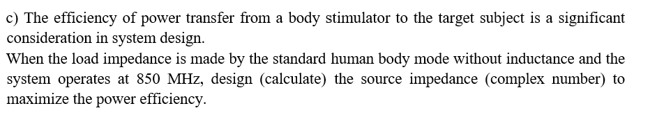 Solved Below are two human body impedance models that are | Chegg.com