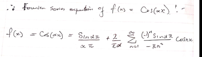 Solved Please Implement PYTHON CODE for below Fourier series | Chegg.com